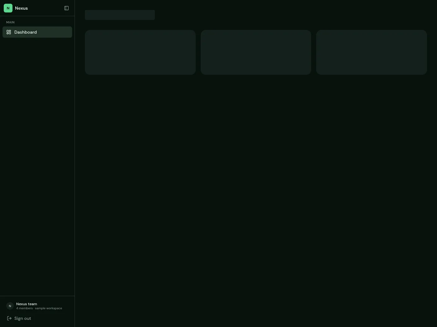 AI Dashboard Nexus