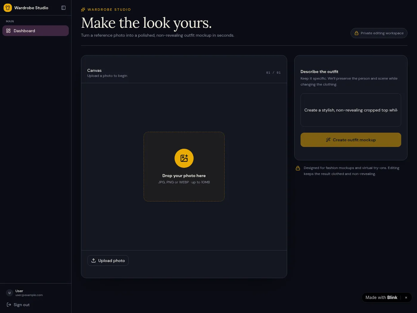 Image Outfit Editor