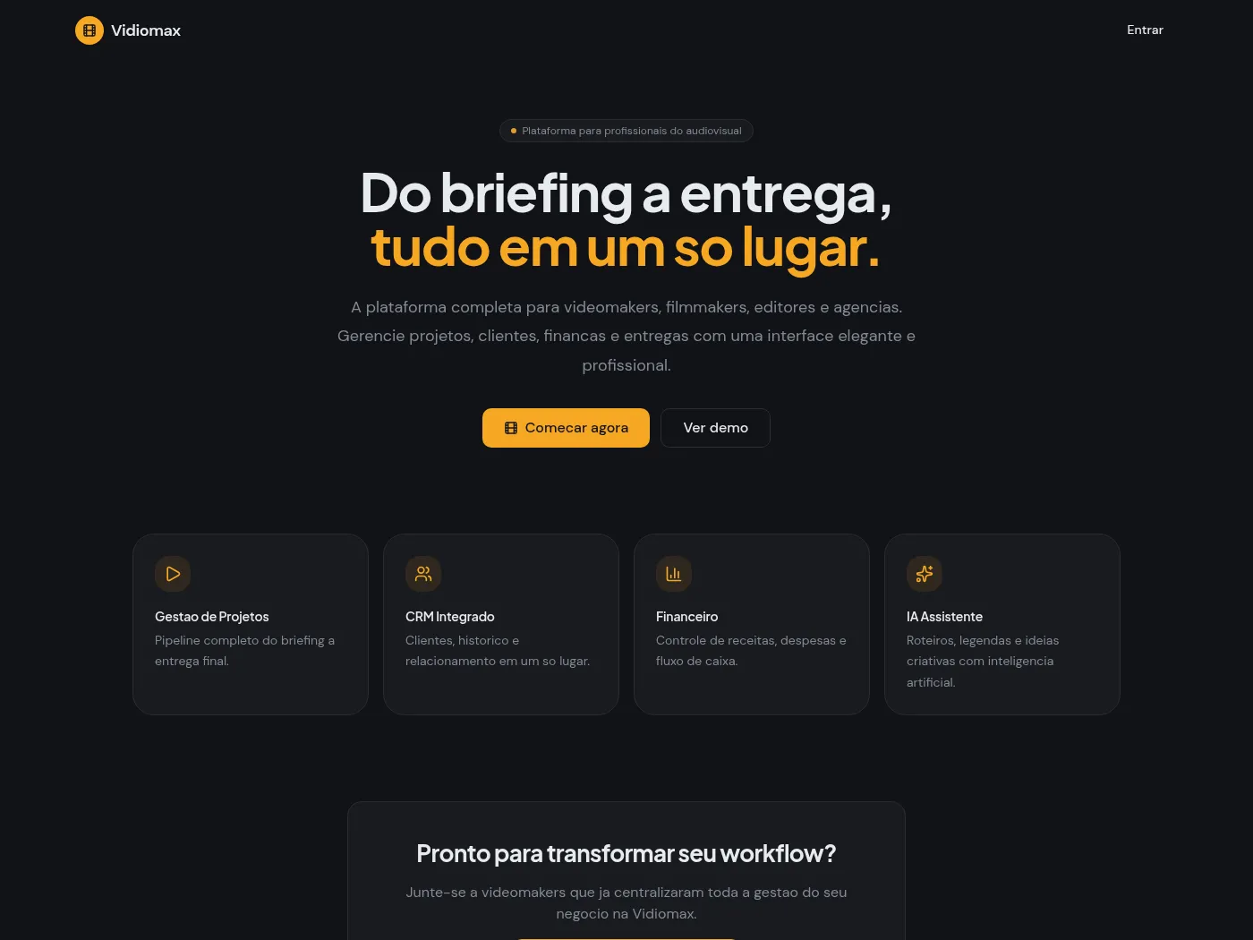 Vidiomax Studio Platform