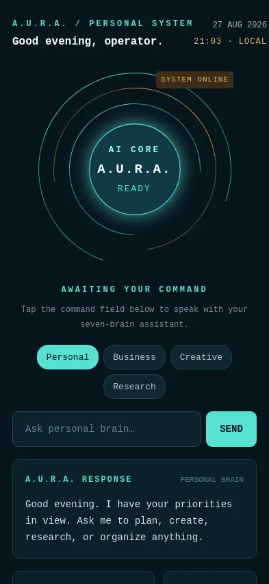A.U.R.A. Personal AI Assistant