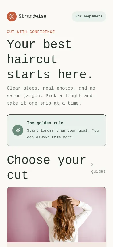 Haircut Guide App