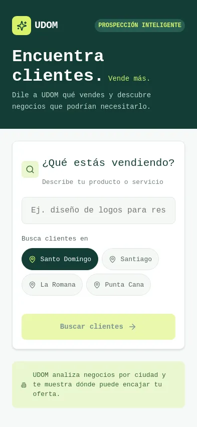 UDOM Client Finder