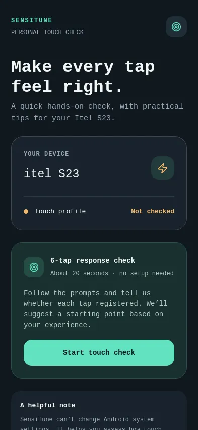 SensiTune Itel S23