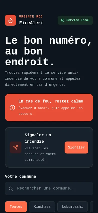 FireAlert RDC