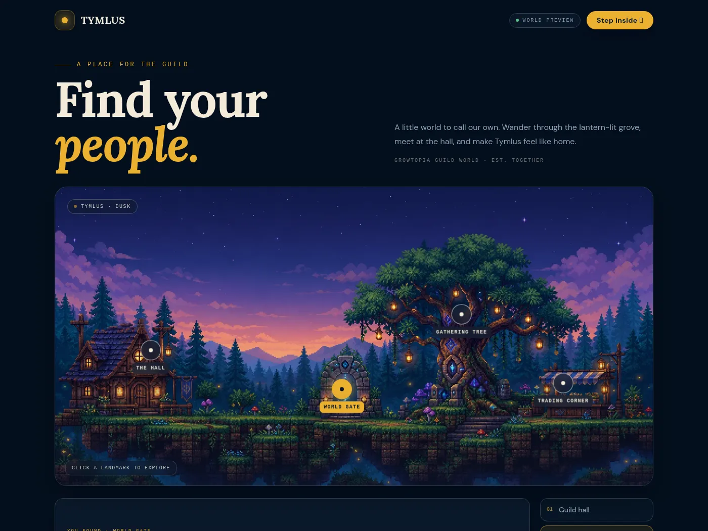 Tymlus Guild World