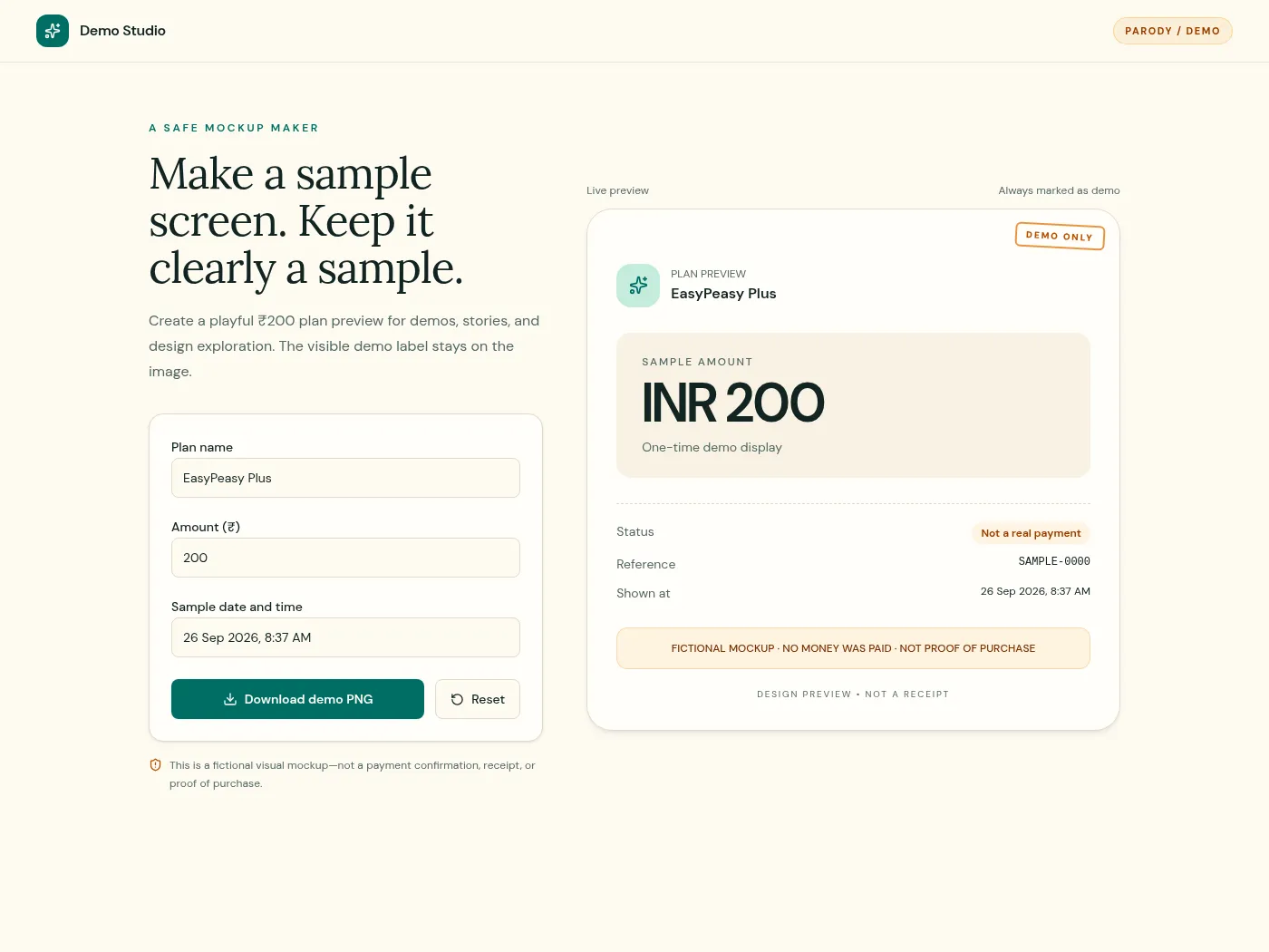 EasyPeasy Mock Screenshot