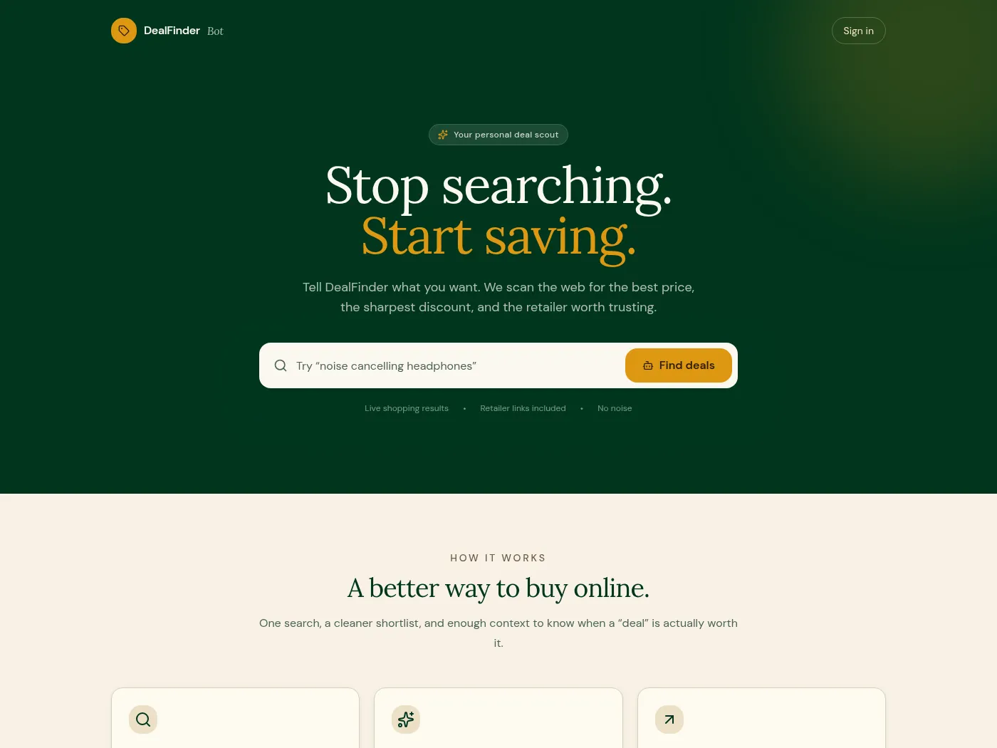 DealFinder Bot