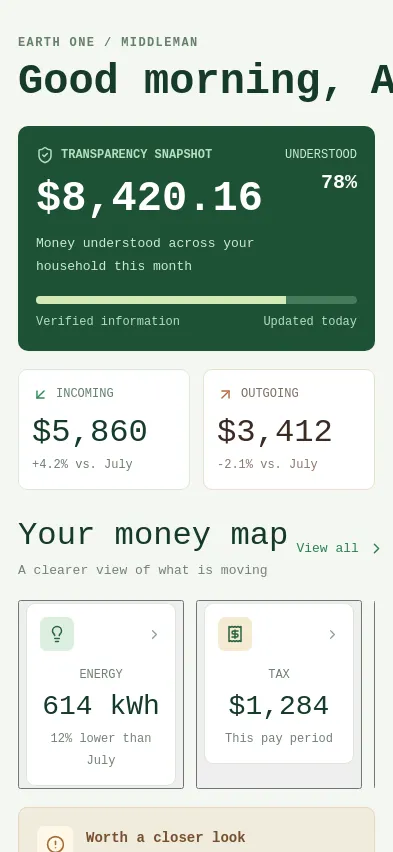 Middleman Transparency App