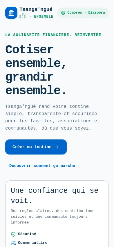 Tsanga'ngué Tontine App