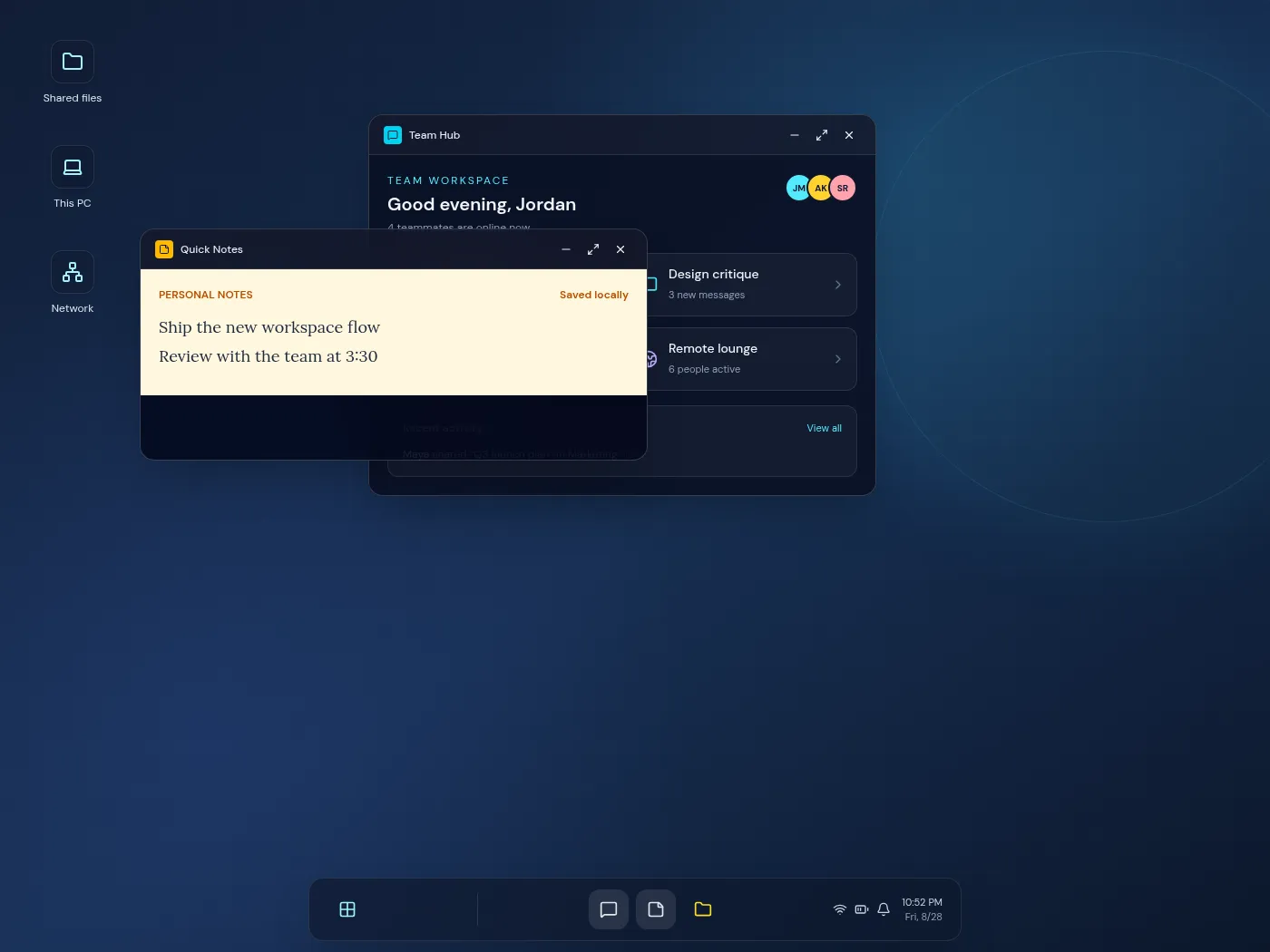 WebWin Desktop Hub