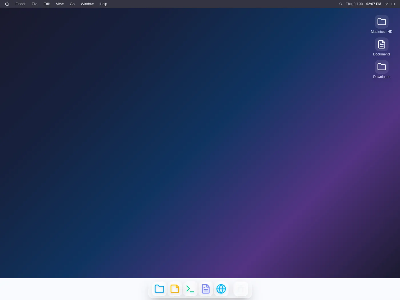 MacOS Web Simulator