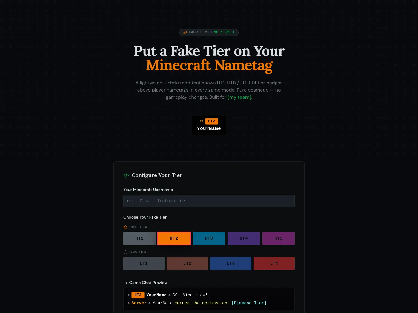Minecraft Tier Icons Plus