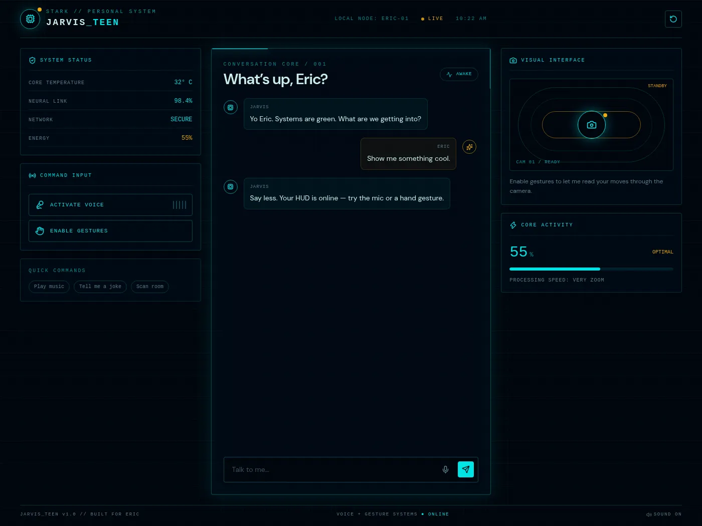 Jarvis Teen HUD
