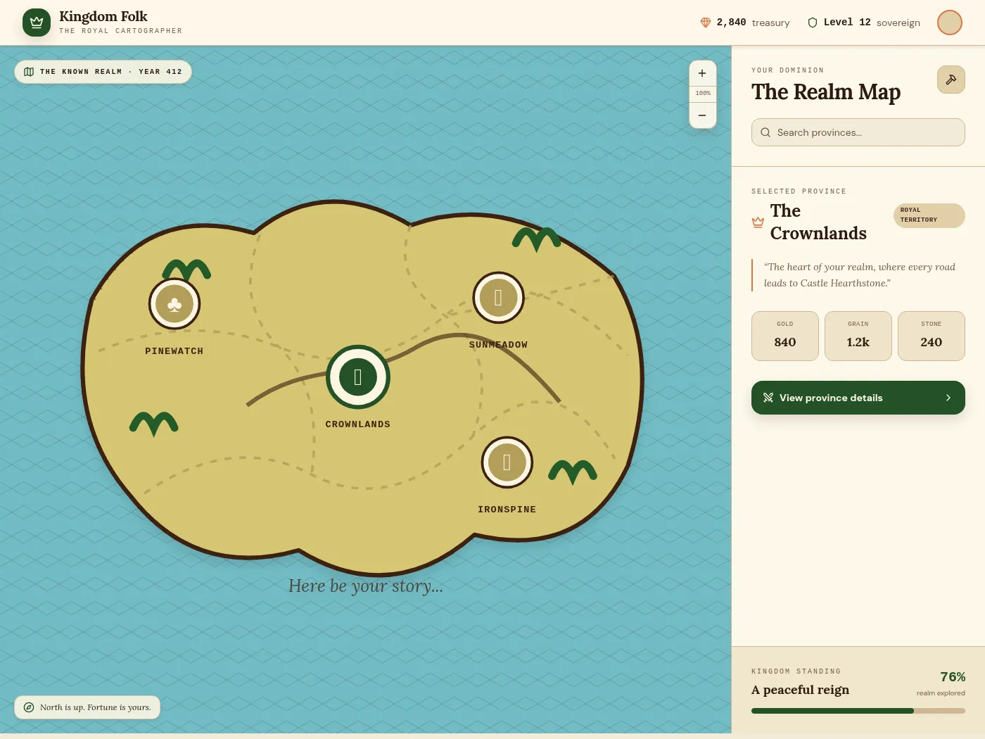 Kingdom Folk Map