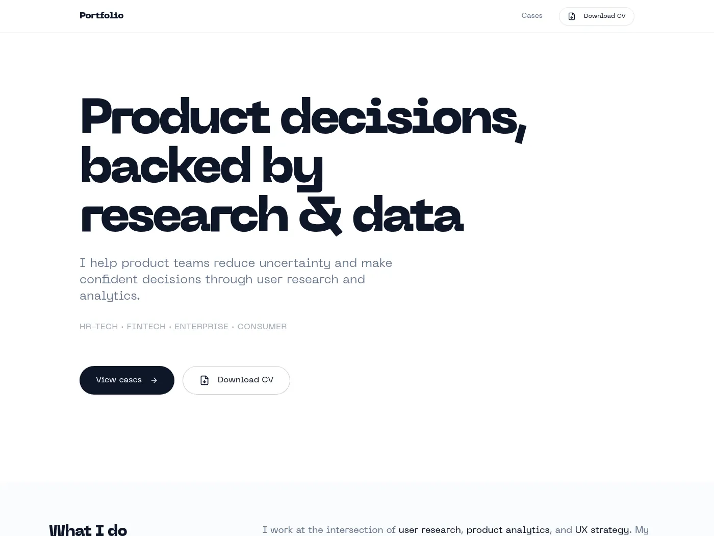 Product UX Researcher Portfolio (Remix)