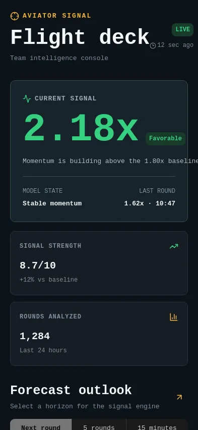 Aviator Signal Predictor