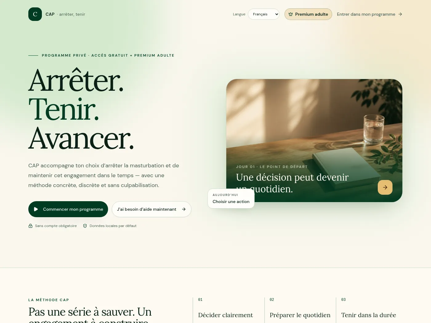 CAP — Retrouver son équilibre