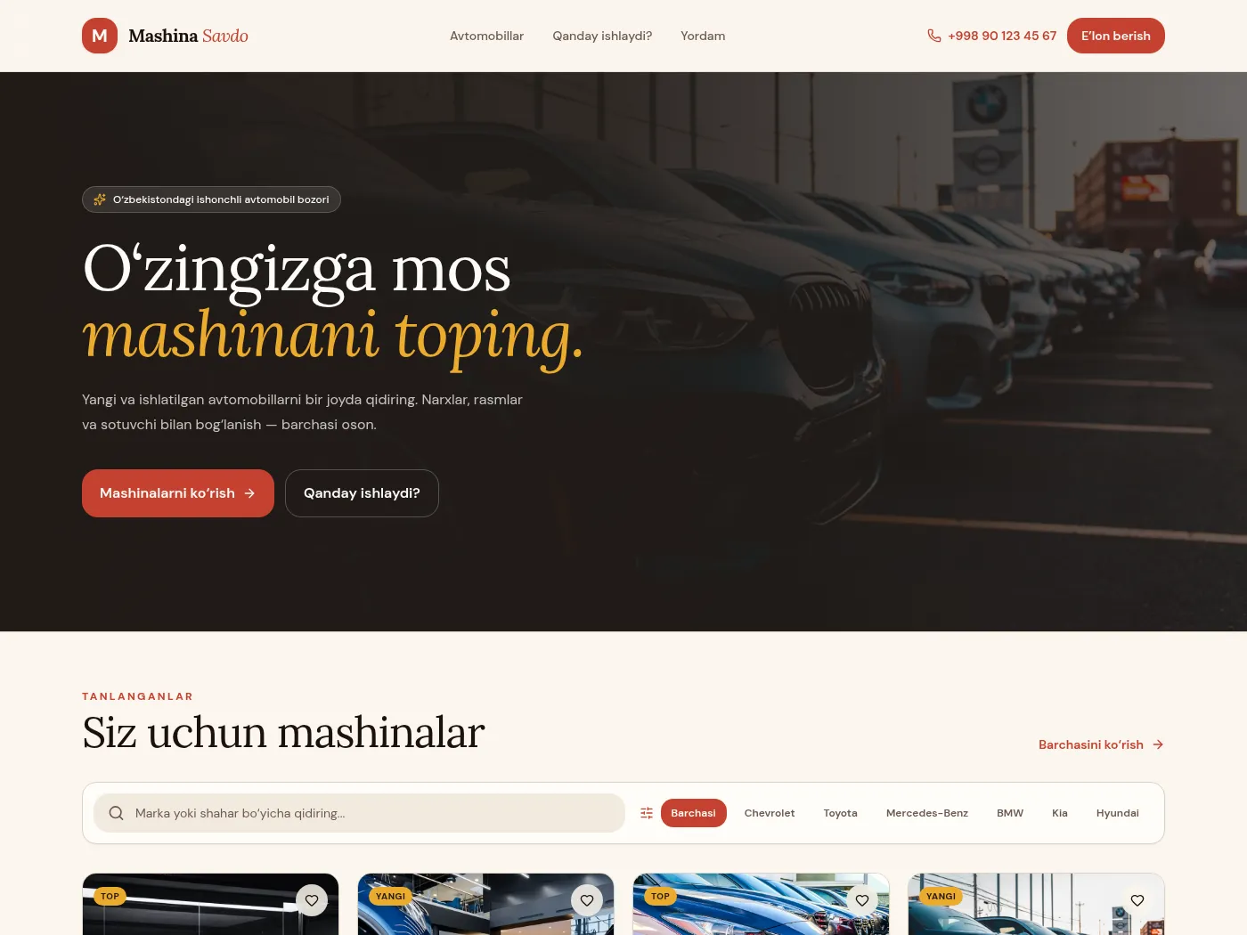 Mashina Savdo Platforma