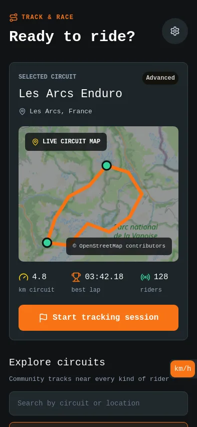 Track & Race Circuit App