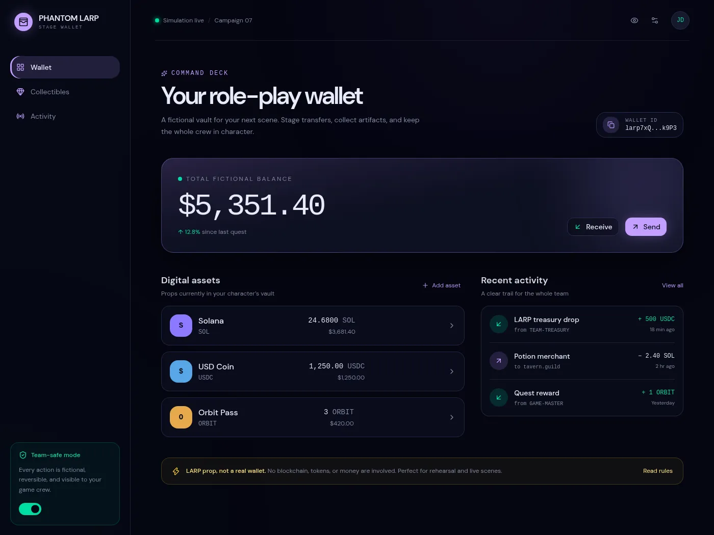 Phantom LARP Wallet