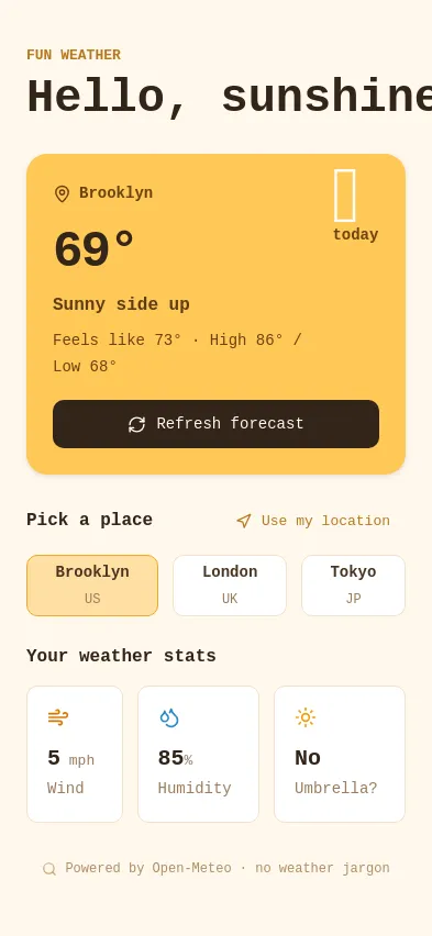 FunWeather App