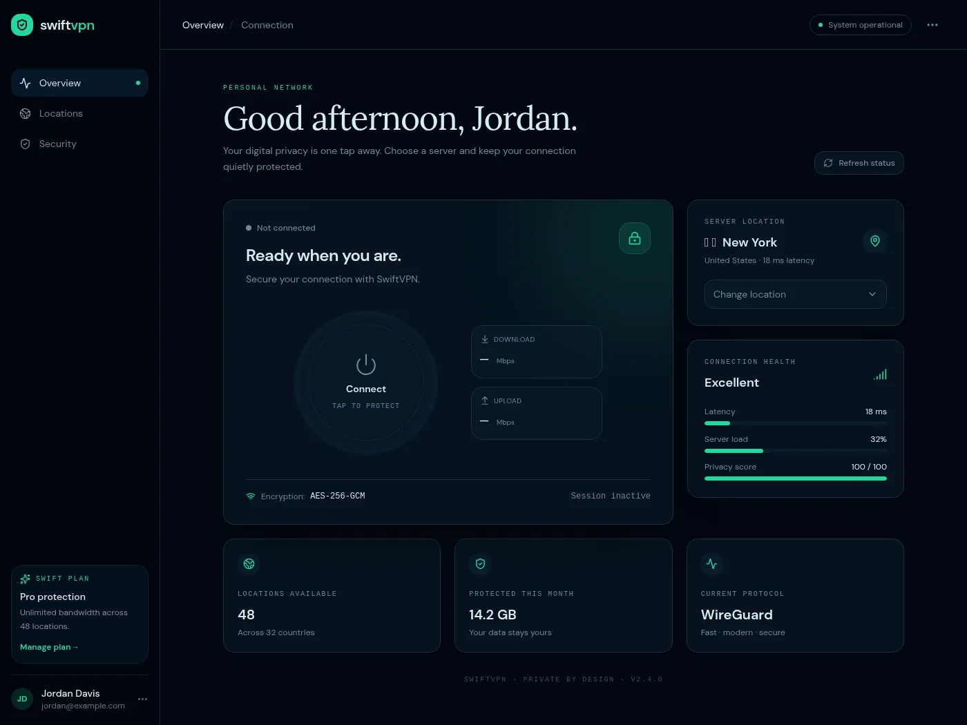 SwiftVPN Portal