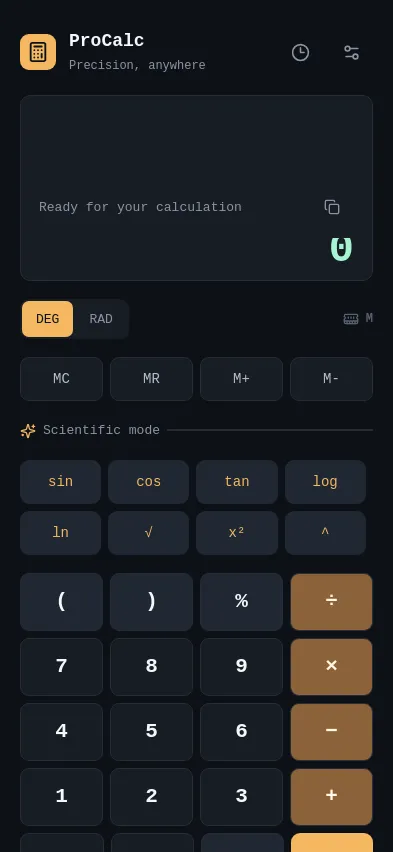ProCalc Mobile