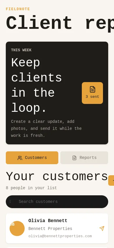 Client Report Sender
