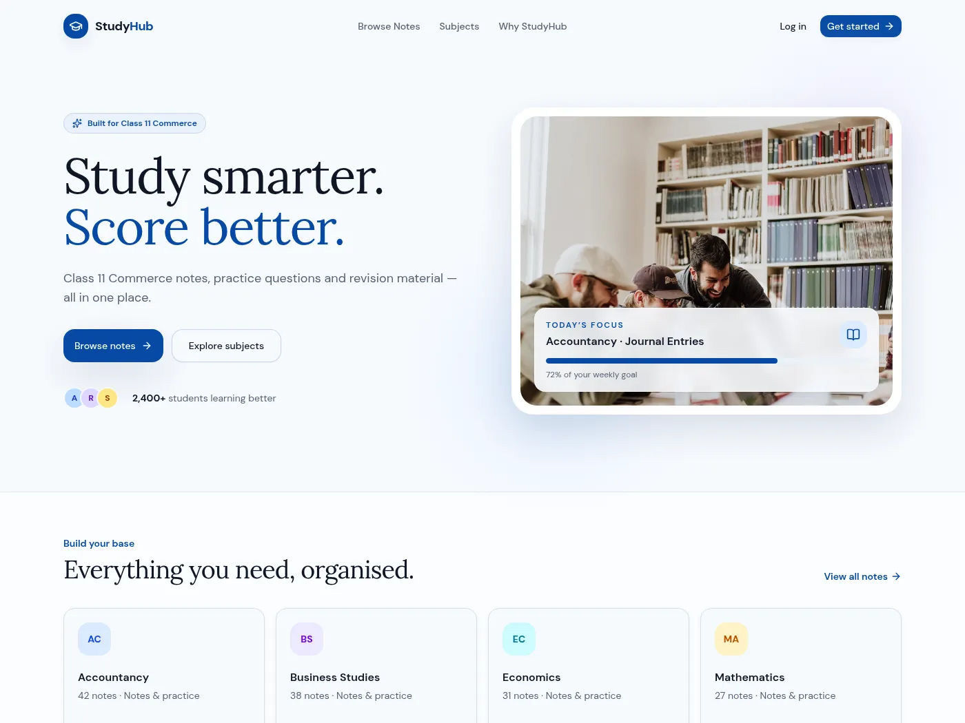 StudyHub Commerce Portal