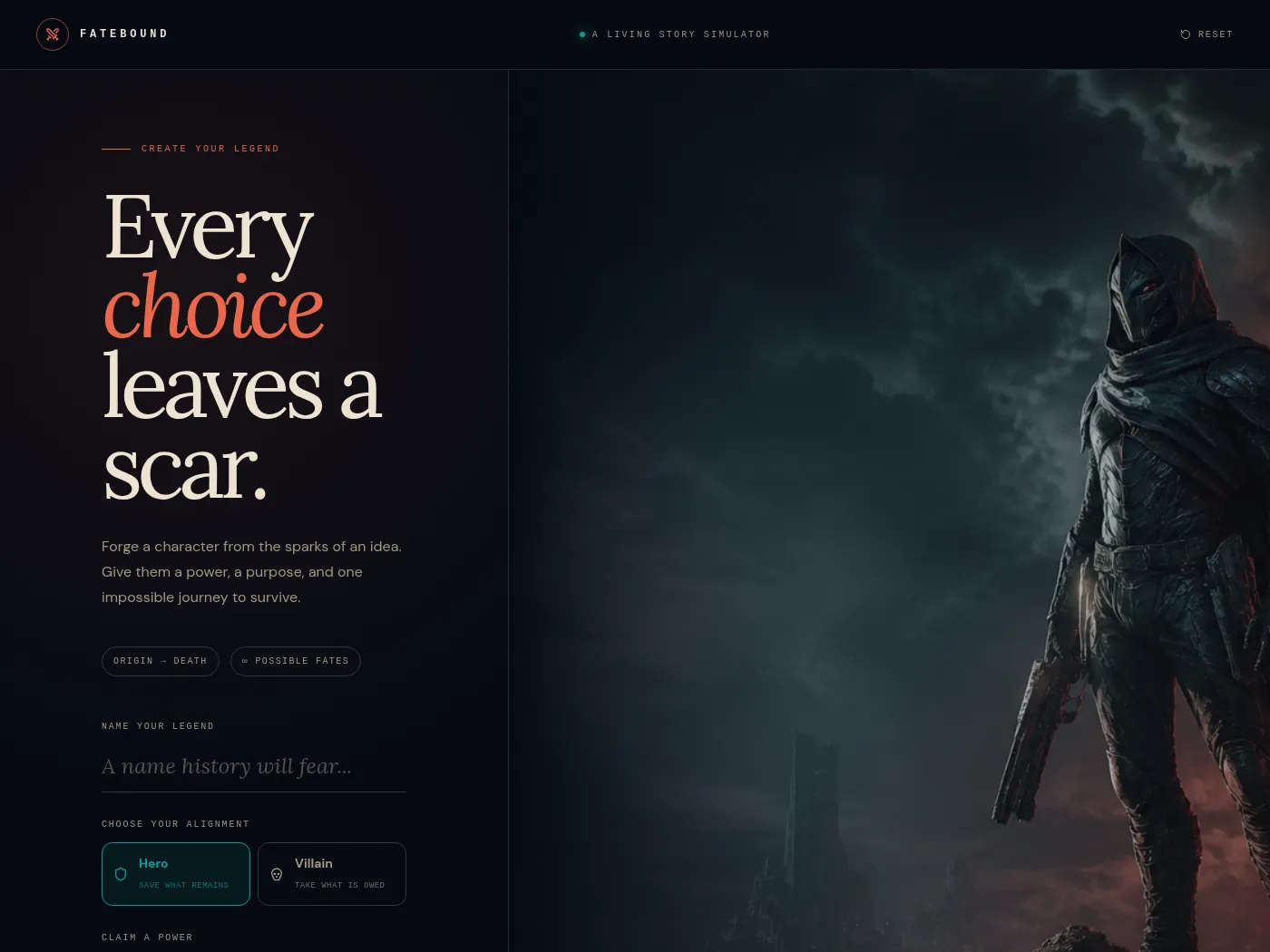 HeroVillian Story Crafter