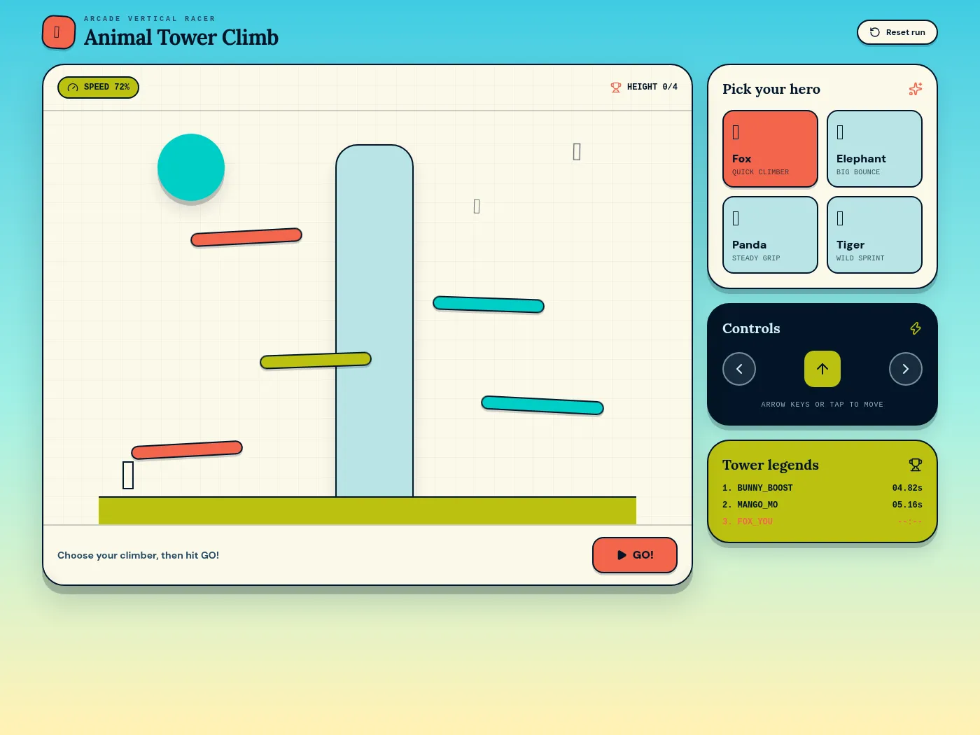 Animal Tower Climb