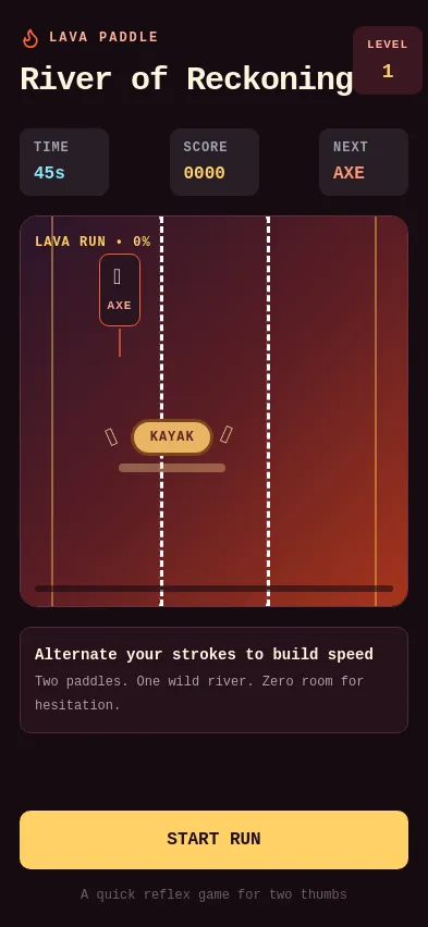 Lava Paddle Quest