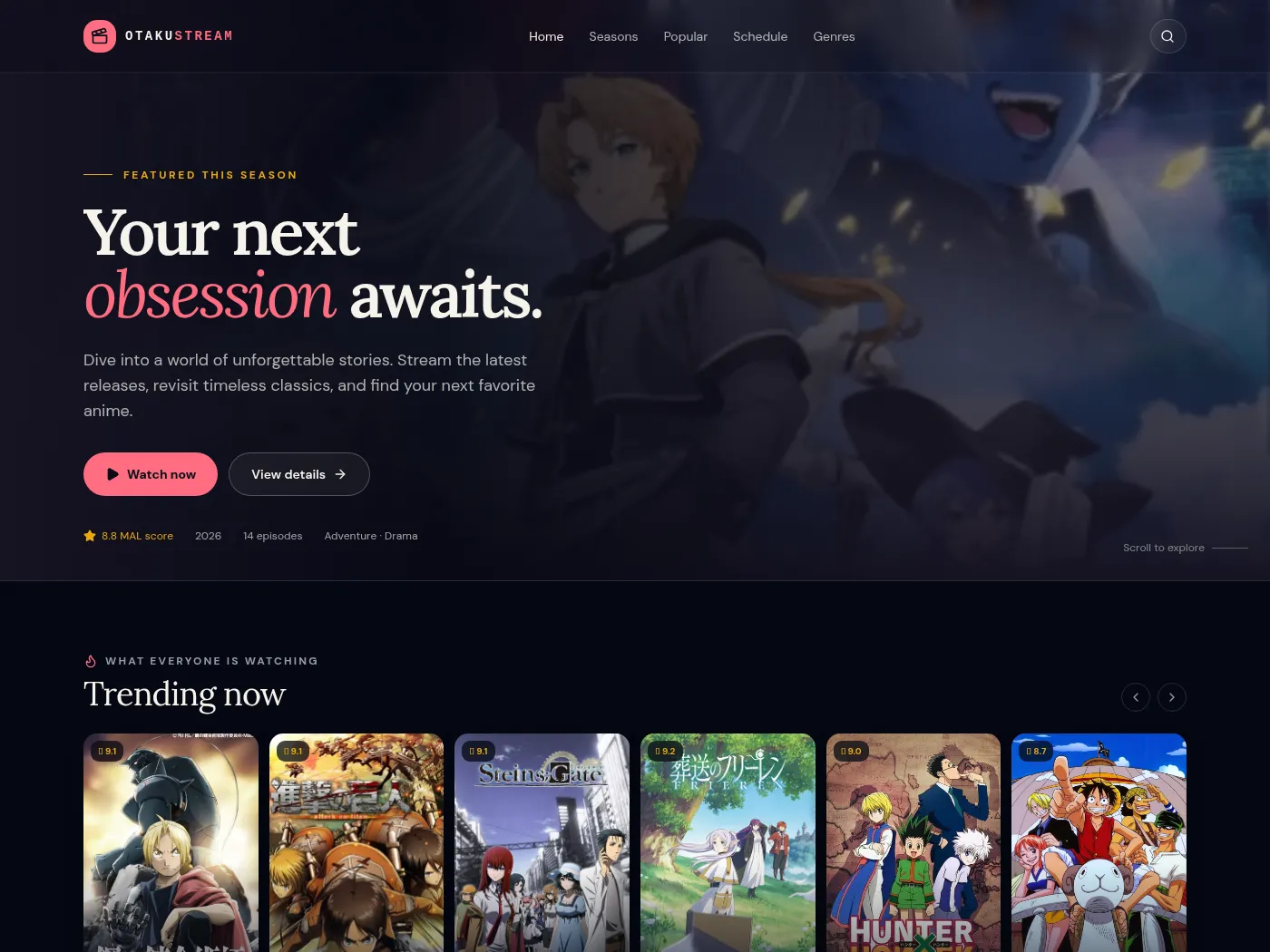 OtakuStream Hub