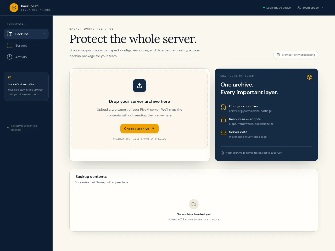 FiveM Server Backup Pro