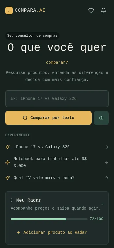 COMPARA.AI Shopping Assistant