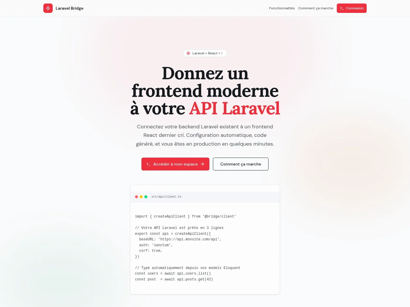 Laravel Frontend Bridge