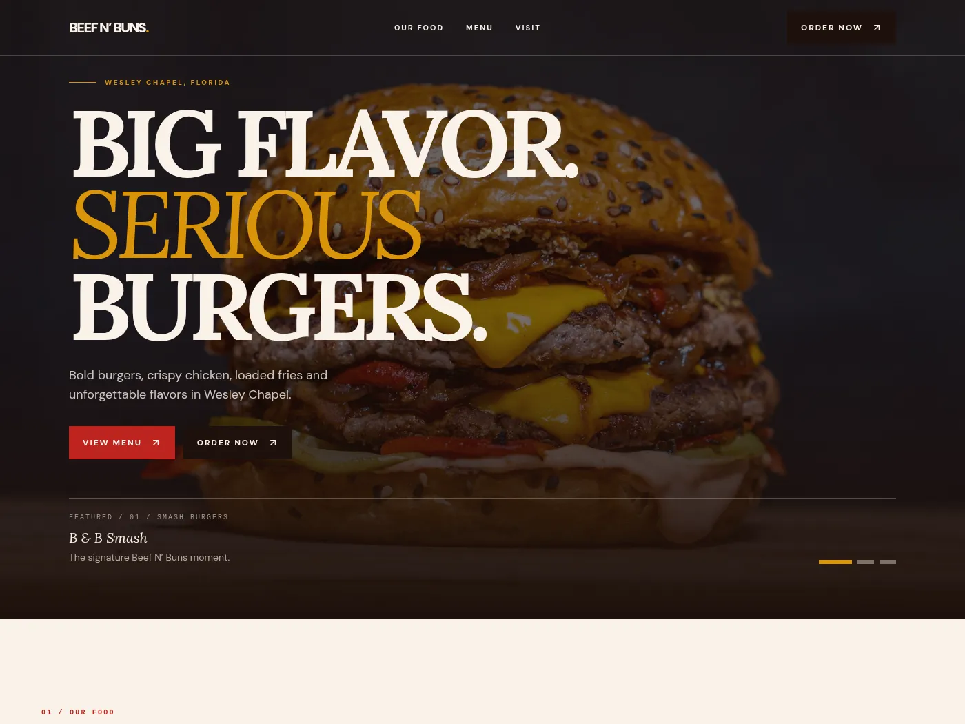 Beef N’ Buns Redesign