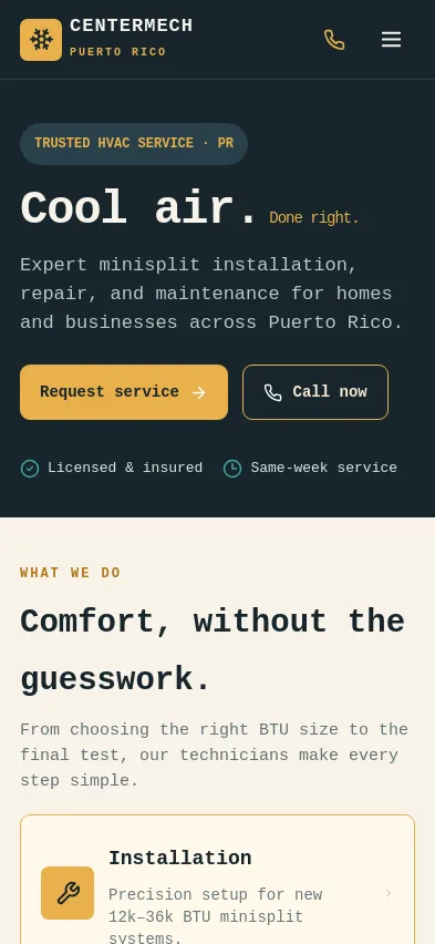 CenterMechPR HVAC App