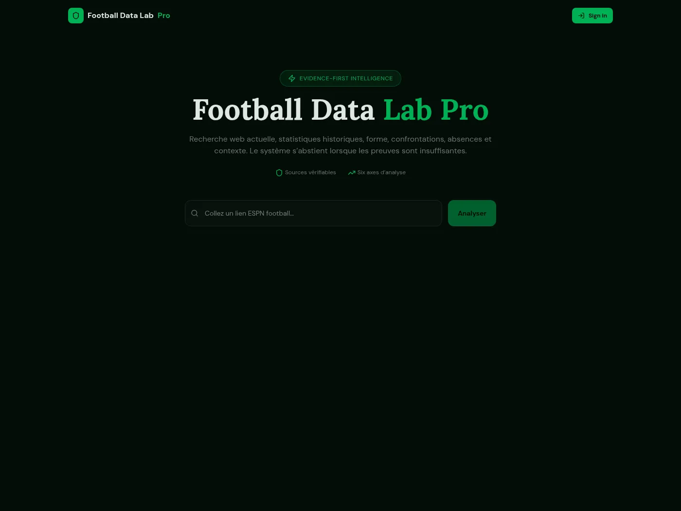 Football Data Lab Pro (Remix)