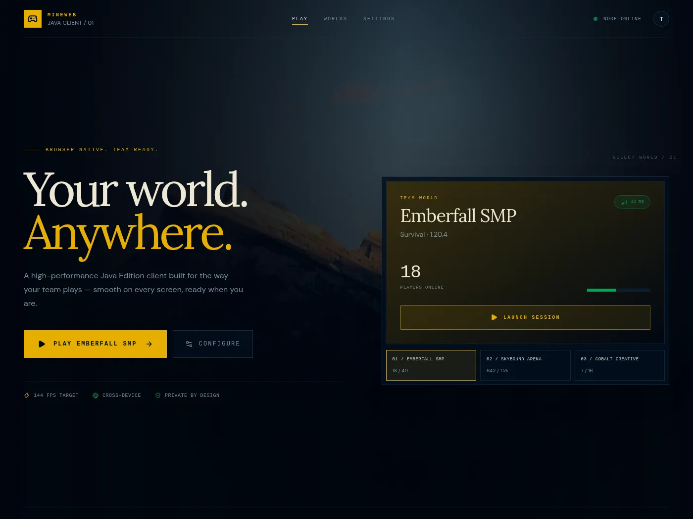 MineWeb Client