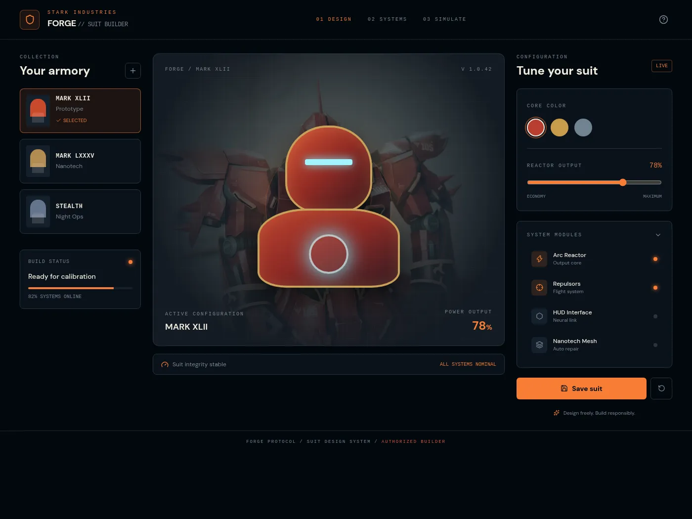 Iron Man Suit Builder