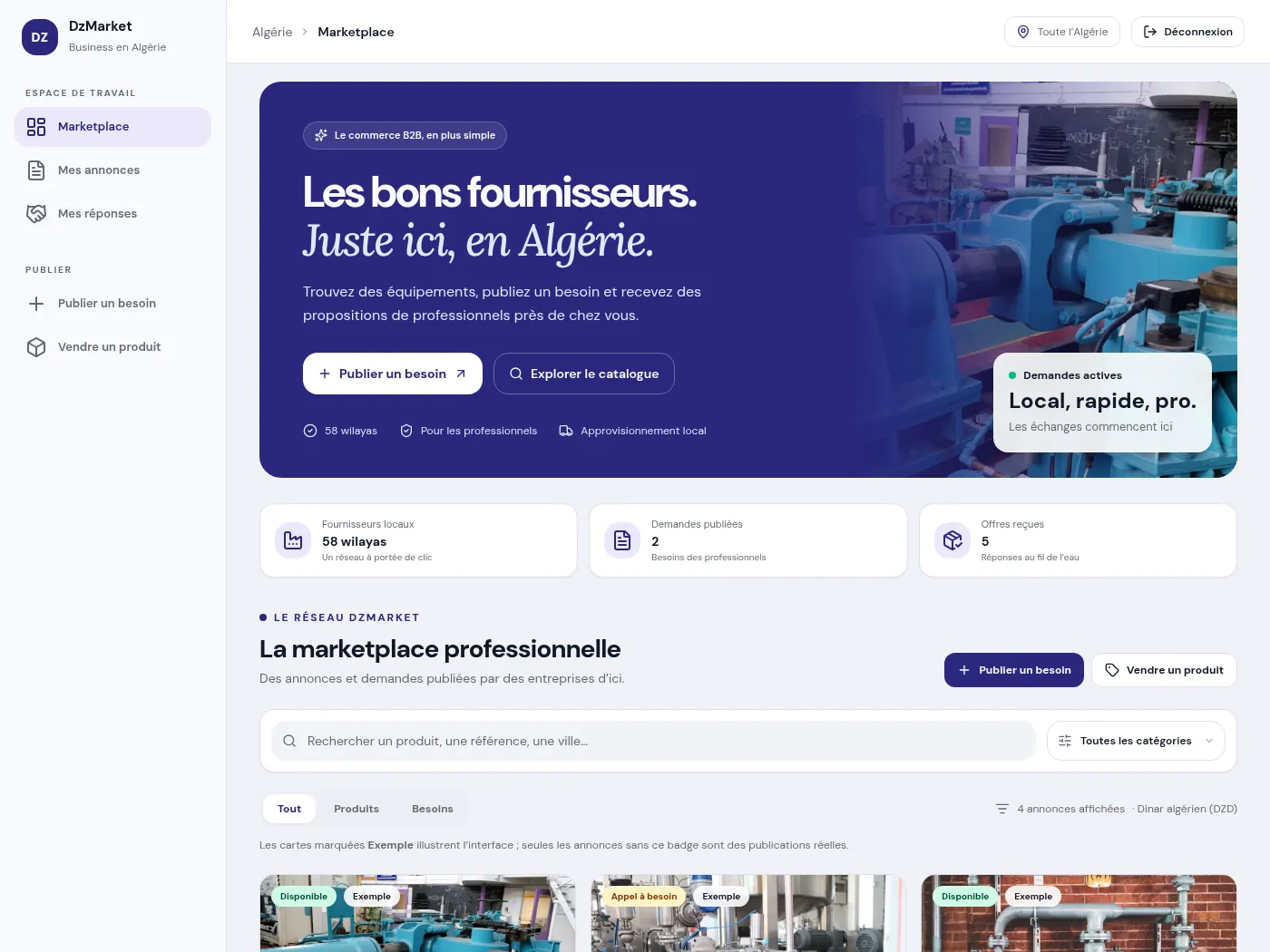 DzMarket Hub