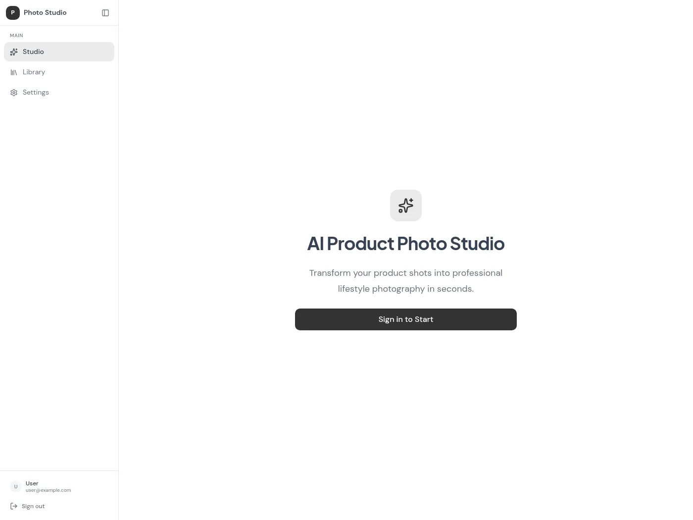 AI Product Photo Studio
