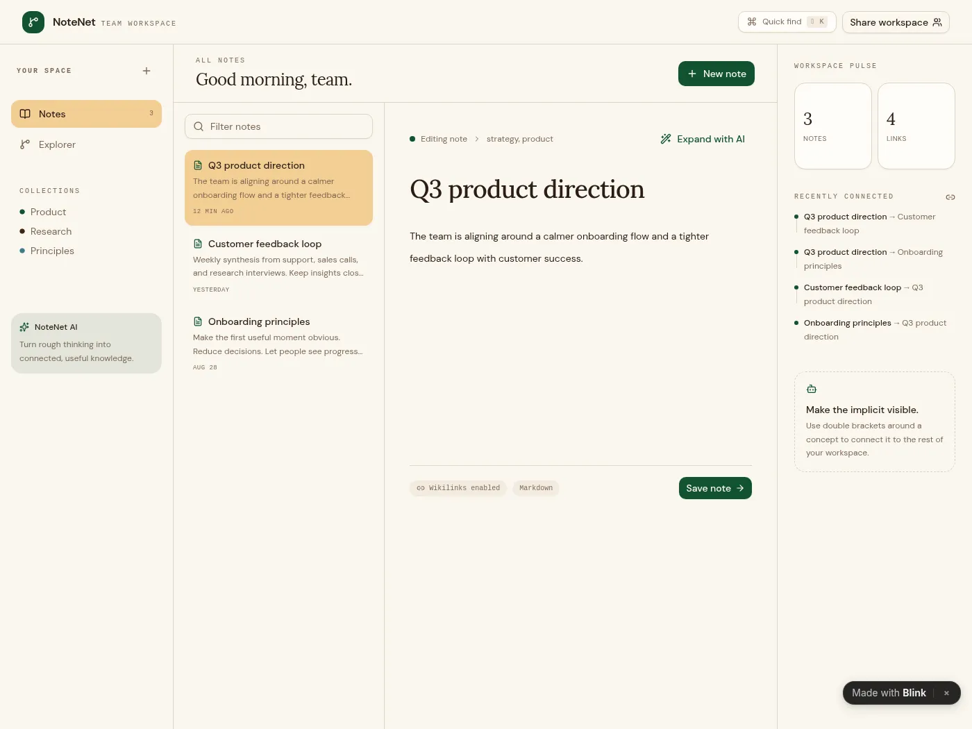 NoteNet AI Workspace