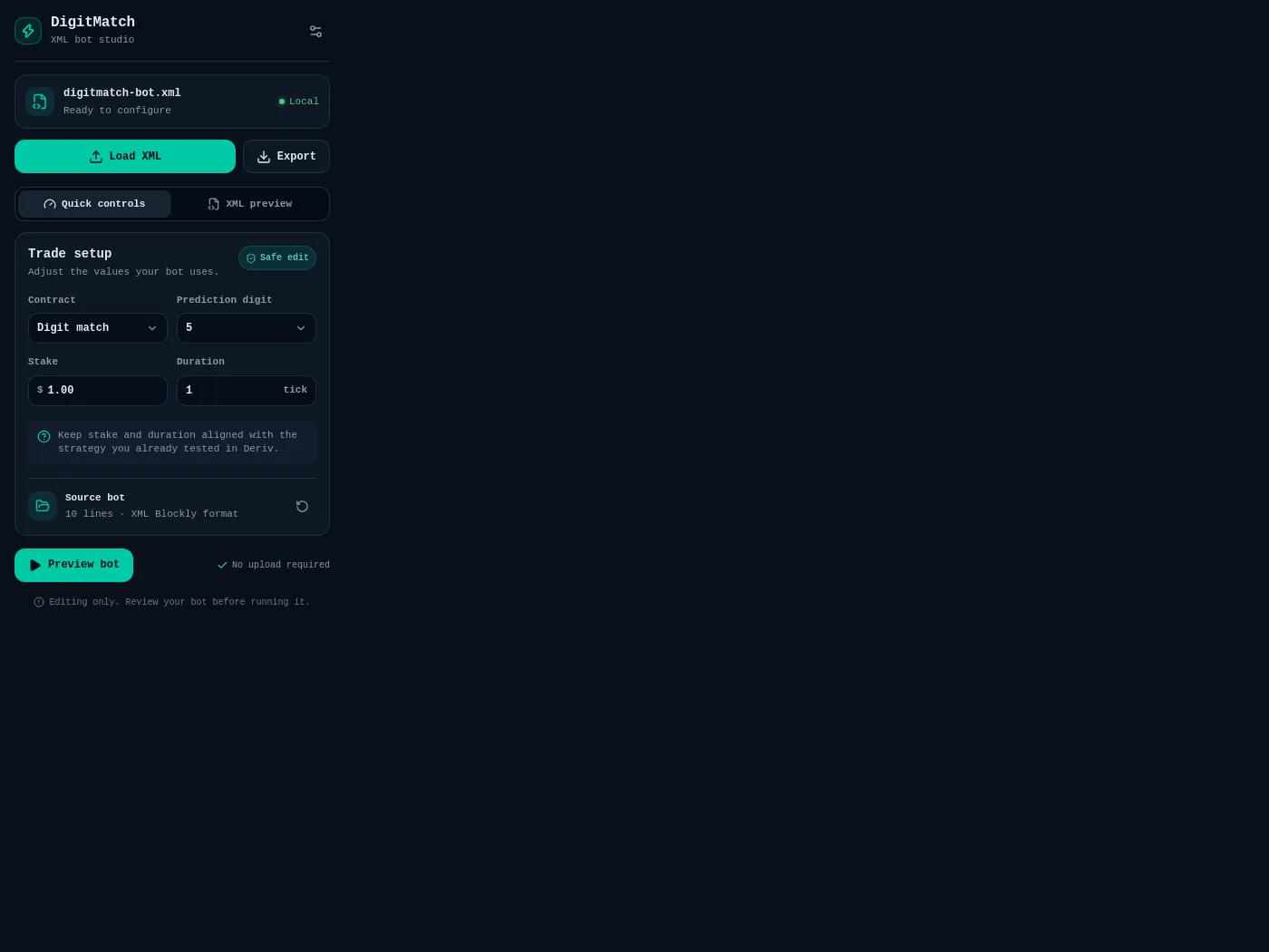 DigitMatch XML Bot
