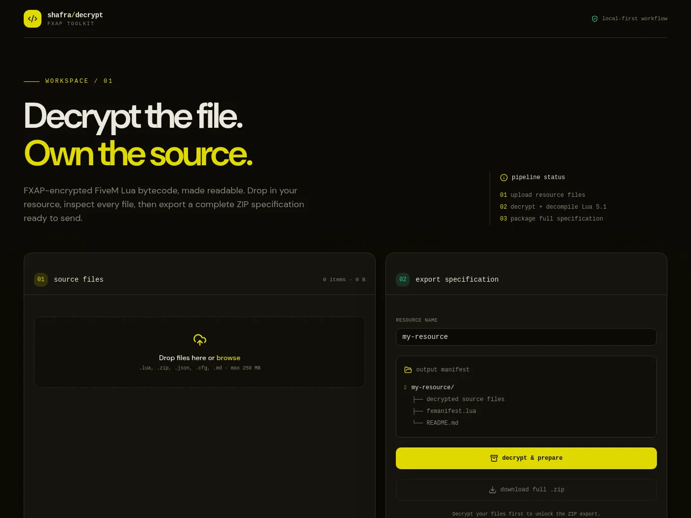 FXAP Decrypt Toolkit