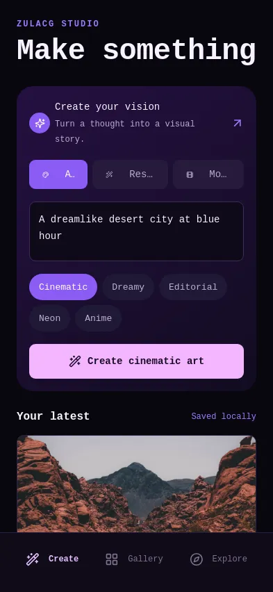 Zulacg Mobile Companion