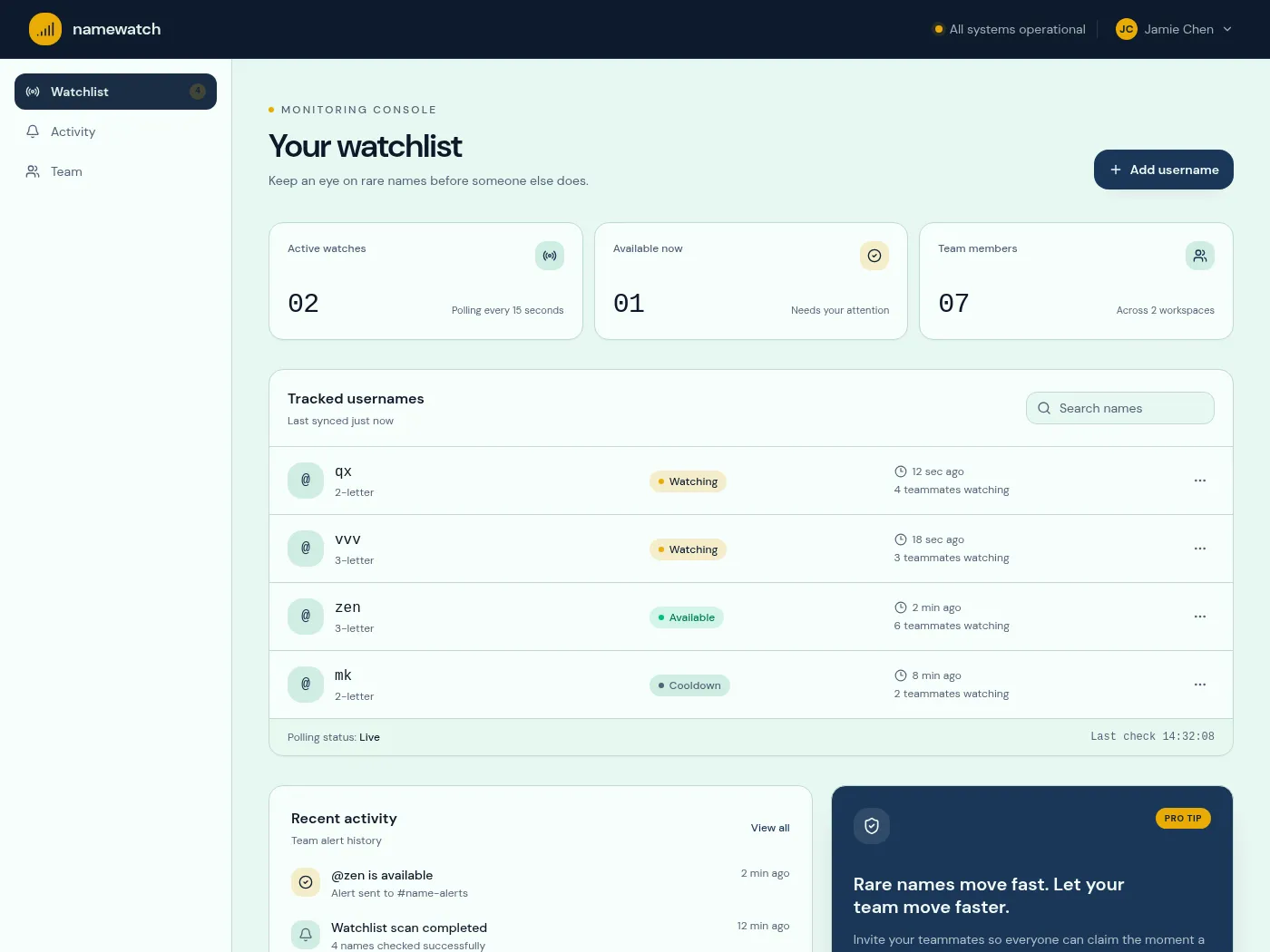 Discord Name Watcher