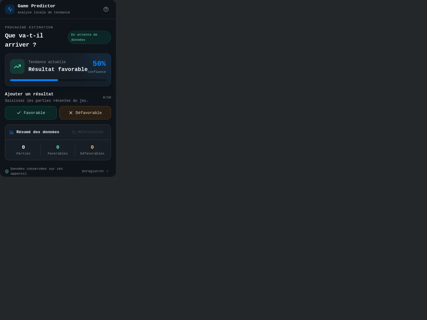 Game Predictor Extension