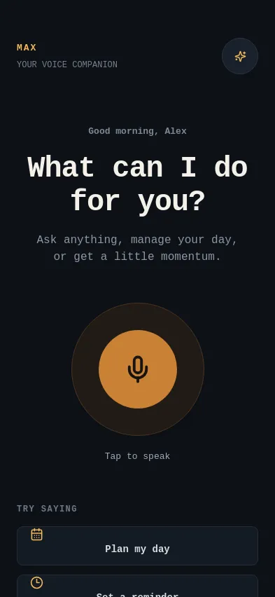 Max Voice Assistant